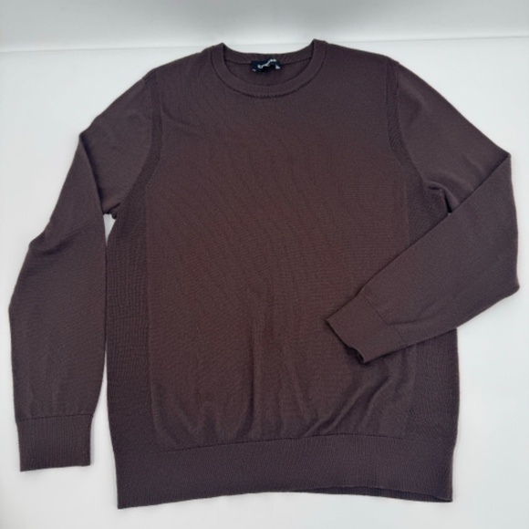 Express | Sweaters | Express Sweater Men Large Brown Wool Blend ...